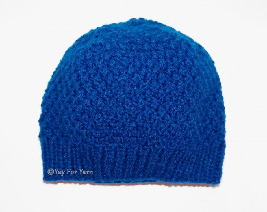 Moss Stitch Hat in 10 Sizes - Worsted or Sport / DK Weight Yarn - FREE ...