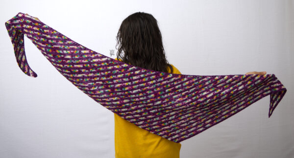 Double Gradient Boomerang Shawl - FREE Crochet Shawl Pattern - Yay For Yarn